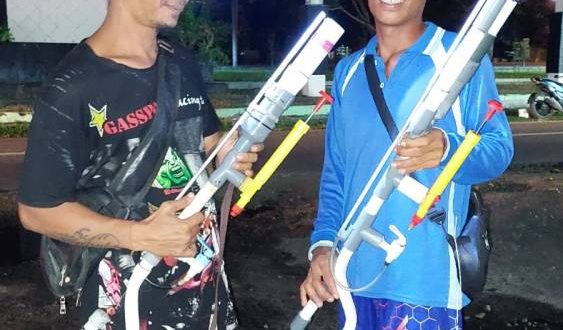 Sniper Ikan Beraksi Dengan Senapan Angin Pipa Paralon – betangTV